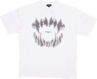 Phobia Archive Homme, Tops, Blanc, Taille: XL Mouth Print Tee