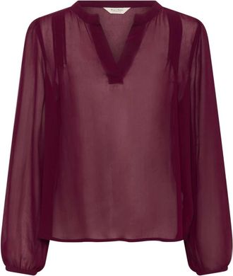 Part Two Femme, Blouses et Chemises, Brun, Taille: 34 FR Élégante Chemisier Tawny Port