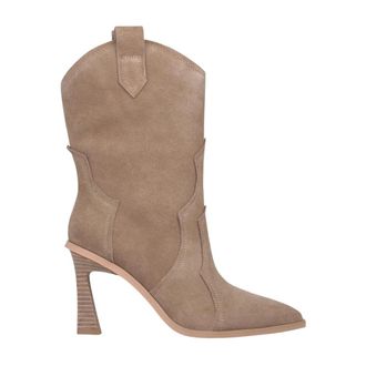 Alma En Pena Bestickter Absatzstiefelette - - Shoes - Damen - Beige - 41 EU