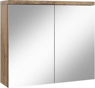 Badplaats Badplaats - Armoire de toilette Toledo 80 x 60 cm Chene Marron