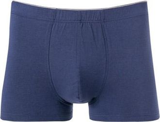 Hanro Herren Trunk blau Baumwolle unifarben