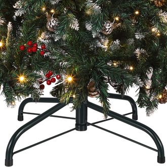OSALADI Sewroro Weihnachtsbaumst&auml;nder Metall Lackiert 40cm Weihnachtsbaumhalter mit 19cm Rohrdurchmesser Stabiles Weihnachtsbaumgestell mit 4 Stativen f&uuml;r Sic