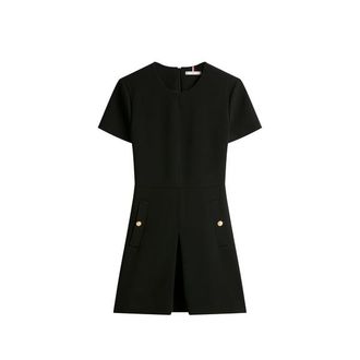 Tommy Hilfiger Robe courte pliss&eacute;e &agrave; manches courtes