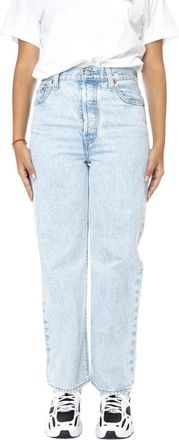 Levi's Femme, Jeans, Bleu, Taille: W28 L27 Ribcage Straight Ankle Jeans