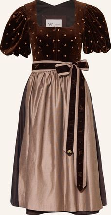 Alpenherz Alpenherz Dirndl Mit Abnehmbaren &Auml;rmeln braun