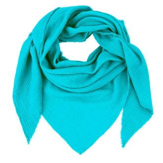 Glamexx24 Damenschal Musselin Dreieck Schal, XXL Schal verschiedenen Farben Halstuch Winterschal aus Baumwolle Hergestellt in Italien