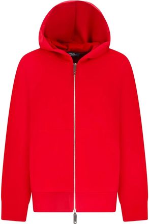 Max Mara hoodie Siena &agrave; fermeture zipp&eacute;e - Rouge