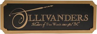 Widdop and Co Harry-Potter-Ladenschild Ollivanders, Metall, Holz, 30.5 cm x 11 cm