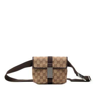 Gucci Pre-owned Toile sacs-gucci - Femme - Pre-owned - Beige - Taille: ONE Size