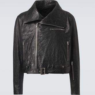 Rick Owens Veste Dracubiker en cuir