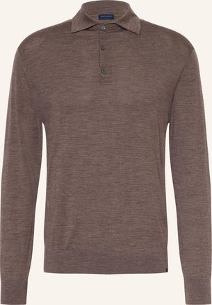 Paul & Shark Paul & Shark Strick-Poloshirt Regular Fit Aus Merinowolle braun