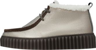 Voile Blanche Stiefeletten aus Leder und Synthetik, Gold- 40