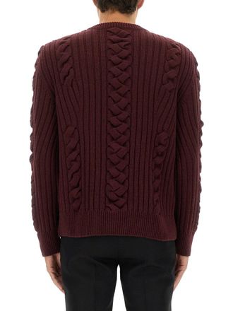 Alexander McQueen Wool Mix Sweater - Bordeaux