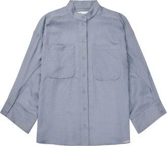 Munthe Femme, Blouses et Chemises, Bleu, Taille: 40 FR Shirt