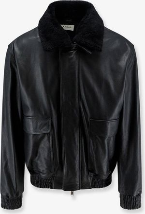 Arma Bari leather jacket with faux fur collar - ARMA - gender_Man