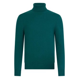 Malo Homme, Pulls, Vert, Taille: XL Pull Col Roul&eacute; en Cachemire
