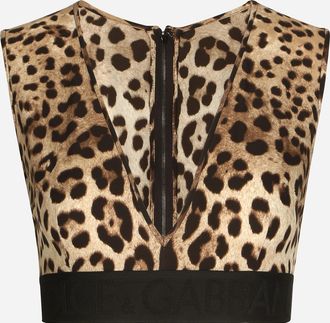 Dolce & Gabbana Top - Frau Blusen Und Tops Animalprint Seide 40
