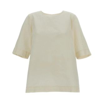 CASEY CASEY Femme, Blouses et Chemises, Beige, Taille: 40 FR Maglietta in popeline di gesso