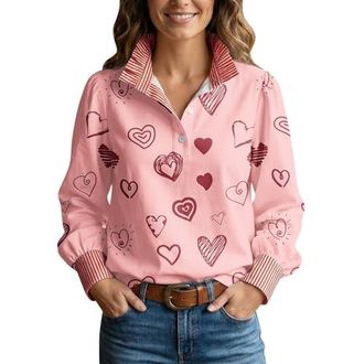Generic 2026 Chemise Femme Saint-Valentin Manches Longues Sweat Pull Col Rond Couleur Unie Top Sweater Outdoor Oversize Vetement pour Printemps Automne Hiver 