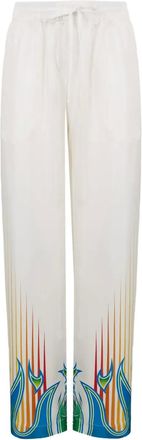 Casablanca Hose mit Animal-Print - Weiß