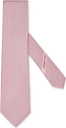Ermenegildo Zegna Krawatte mit Monogrammmuster - Rosa
