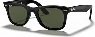 Ray-Ban Wayfarer Ease Sonnenbrillen Schwarz Fassung Grün Glas 50-22