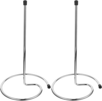 Hemobllo 2 St&uuml;ck Weinkaraffen Abtropfst&auml;nder aus Metall Platzsparendes Trockengestell f&uuml;r Arbeitsplatte Geeignet f&uuml;r Bars Restaurants und Weinfreunde