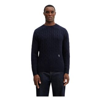 Sporty & Rich SRC Cableknit Cashmere - - Knitwear - Herren - Blau - M