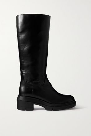 Stuart Weitzman Norah Kniehohe Stiefel Aus Leder - Schwarz