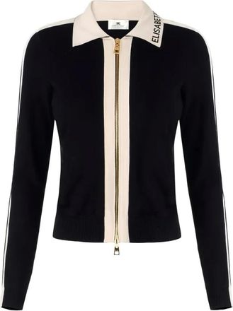 Elisabetta Franchi Femme, Pulls, Noir, Taille: 38 FR Maglia Tricot 685