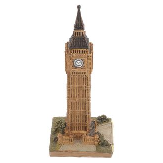 Artibetter Miniatur Londoner Uhrturm Modell aus Harz Filigranes Schreibtischornament als Heimdekoration Gro&szlig;es Geb&auml;udemodell f&uuml;r B&uuml;ros und Wohnungen Einzigartige