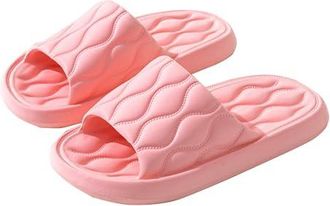 Generic Pantoufles de bain pour femme - Semelle &eacute;paisse - Paire de pantoufles dint&eacute;rieur pour la maison - Salle de bain - Fond souple EVA - Pour hommes et fem