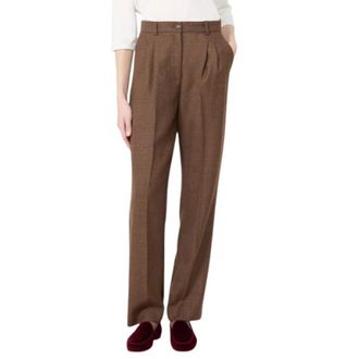 Max Mara Pantalone Donna Weekend - - Trousers - Damen - Braun - 2XS