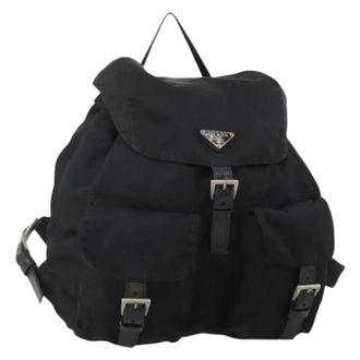Prada Pre-owned Vintage Nylon Backpack - Femme - Pre-owned - Noir - Taille: ONE Size
