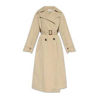 Alexander McQueen Baumwoll-Trenchcoat - - Coats - Damen - Beige - S