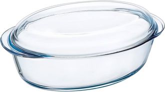 Pyrex 459A000/7043 Kasserolle Oval, Glas, transparent, 0.34 x 0.22 x 0.13 cm
