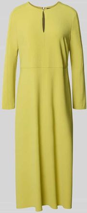 Marc Cain Midikleid mit Schl&uuml;sselloch-Ausschnitt