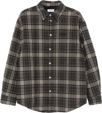 Off-white Homme, Chemises, Multicolore, Taille: S Checked Quilted Shirt Jacket