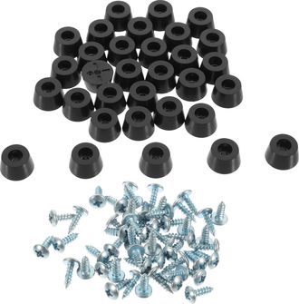 Artibetter 60 St&uuml;ck rutschfeste Gummif&uuml;&szlig;e f&uuml;r M&ouml;bel Stuhlbeinpolster Tischbeingleiter mit Schrauben Kompatibel f&uuml;r Sofas und Tische Langlebiger Schutz f&uuml;r Fu&szlig;b&ouml;d