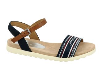 Tom Tailor Tom Tailor Damen 5394909 Flache Sandale, Navy, 43 EU
