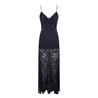 Paco Rabanne Kleid mit Tr&auml;gern - - Dresses - Damen - Blau - XS