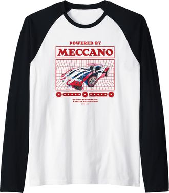 Meccano Powered by Meccano 25-in-1 Modell Supercar Retro Illustration Raglan