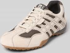 Geox Sneaker aus Leder-Mix mit Logo-Detail Modell Snake