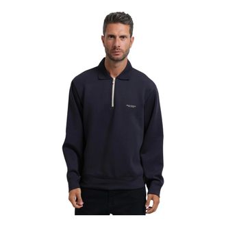 A|X Armani Exchange SweaT-shirt en jersey modal stretch - Homme - Sweatshirts et sweats &agrave; capuche - Bleu - Taille: S