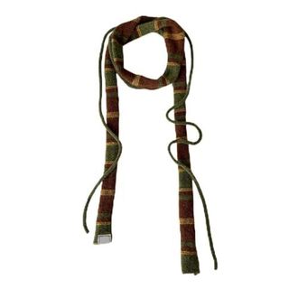 Generic &Eacute;charpe fine &agrave; rayures multicouches, cache-cou en tricot, foulard d&eacute;coratif pour et, Vert arm&eacute;e., taille unique