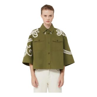 Max Mara Damen, Blusen & Hemden, Gr&uuml;n, XSGr&ouml;&szlig;e