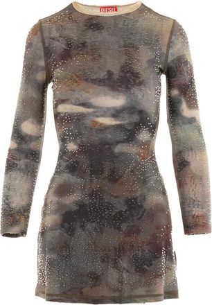 Diesel Femme, Robes, Vert, Taille: 40 FR D-Uplo Mini Dress