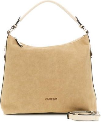 Caf&egrave;noir Sac &Agrave; Effet Daim Souple, Pour Femme, Couleur Beige, Taille Taille Unique