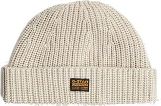 G-Star Kurze Fisherman Beanie M&uuml;tze - - Accessories - Herren - Beige - ONE SIZE