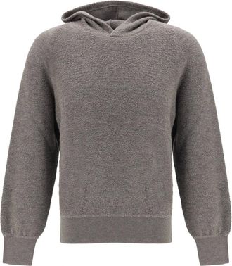PIACENZA 1733 Piacenza 1733 - SweaT-shirt &agrave; capuche en laine vierge - Homme - Sweatshirts et sweats &agrave; capuche - Gris - Taille: L